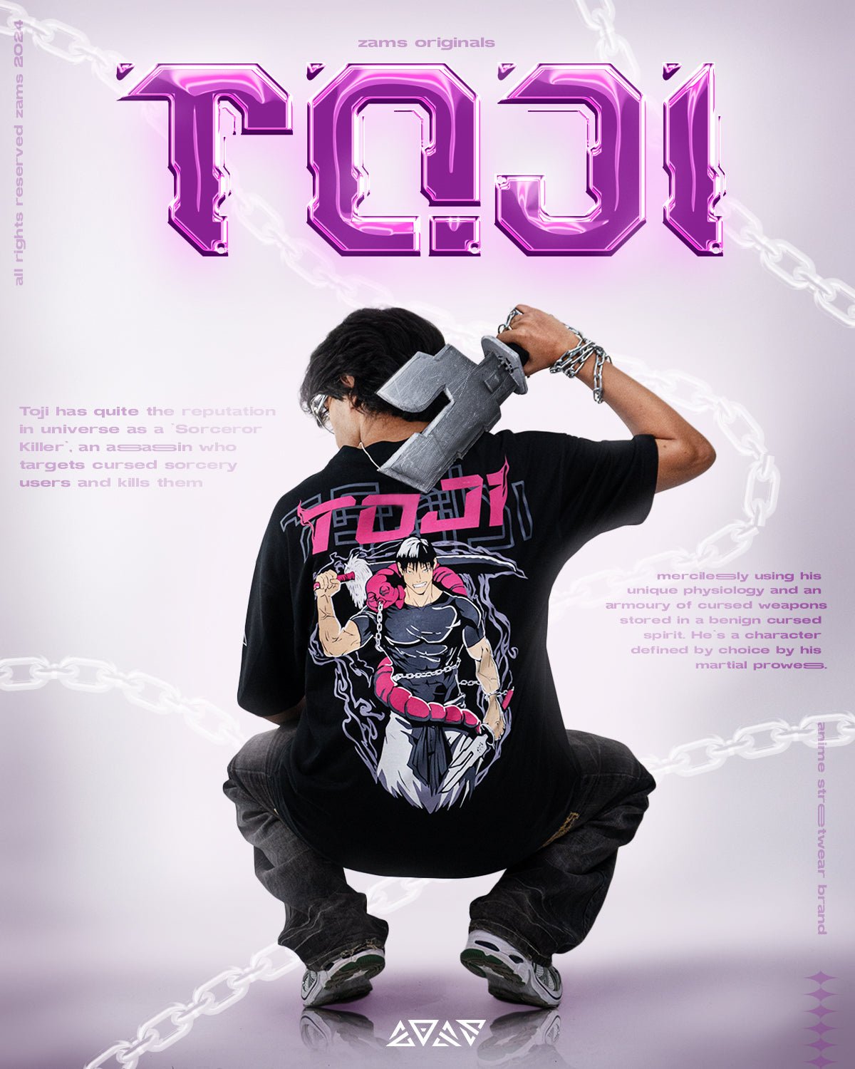 TOJI 01 / JJK 01 / OVERSIZED T-SHIRT – ZAMS