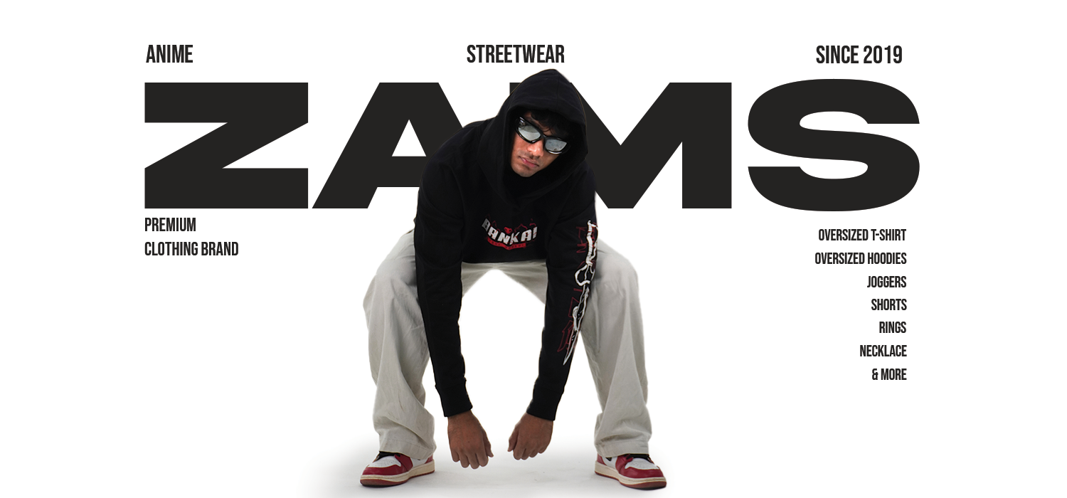 Anime & Streetwear Online Clothing Store - Zams – ZAMS